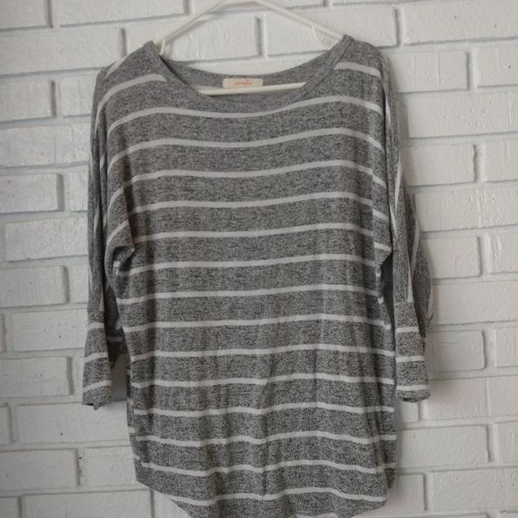 Pomelo | Tops | Pomelo Greystripedshirt | Poshmark